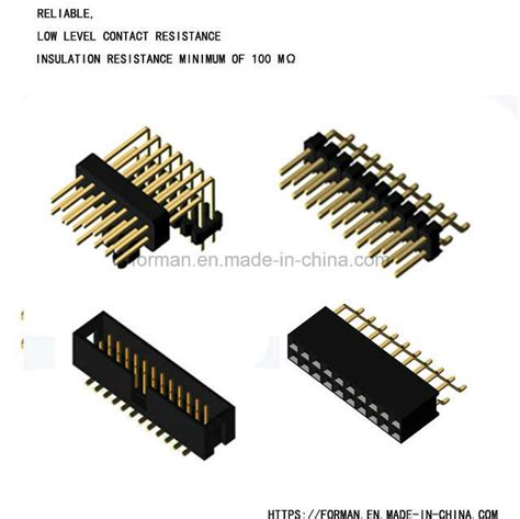 Pin Header Single Row Double Rows DIP Type And SMT Type Series Connector With Single Housing And