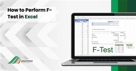 How To Performe F Test In Excel Step By Step Toturial Bsuite365