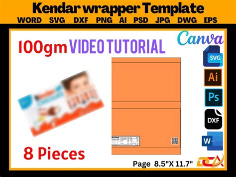 Cinder Wrapper Template 100gm Cinder Chocolate Template Cinder Wrapper Template Etsy