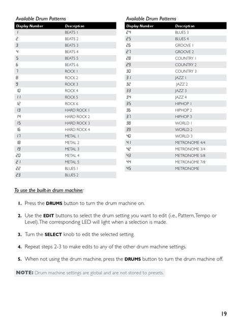 Digitech Element Element Xp Manual 23 Pdf Tempo Musical Compositions