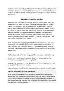 Introduction To Machine Learning