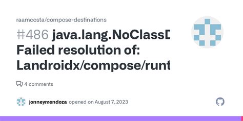 Java Lang NoClassDefFoundError Failed Resolution Of Landroidx Compose Runtime