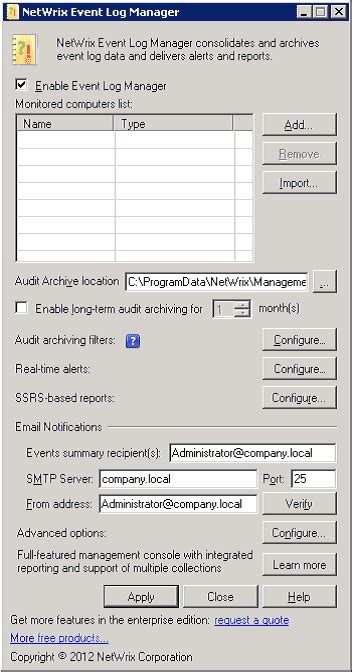 Free Netwrix Event Log Manager Freeware Edition 4sysops