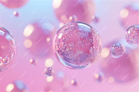 3d Glittery Blobs Aesthetic Design With Immersive Shades Background