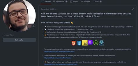 Github Bonitão Luciano Bueno Dio