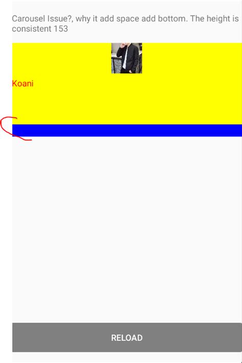 Bug CarouselView Adding Unneeded Space When Wrap Inside The Parent
