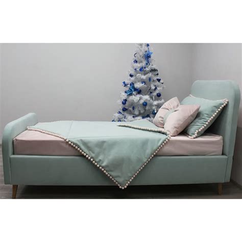 Кровать Бетти Шик Галичина Бледно бирюзовый 90х190 см 421426 2 купить онлайн на Rozetka