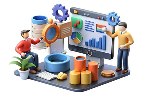 Ai Driven Customer Data Analysis Concept As A Candid Shot Of A Data Analytics Team Using Ai To