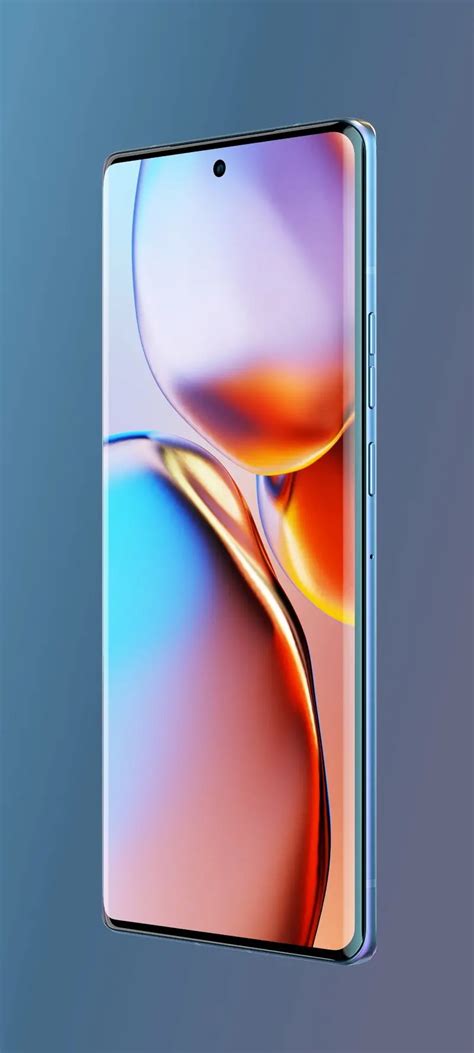 摩托罗拉edge 40 Pro渲染图出炉：居中打孔双曲屏 边框绝了 快科技 科技改变未来