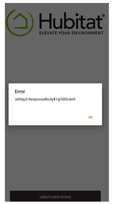android hubitat app not working errors on two hubs 🛎️ get help