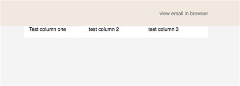 Html Zurb Email Template Columns Widths Are Being Split Evenly Stack Overflow