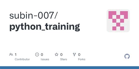 Github Subin 007pythontraining