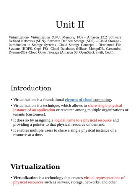 Unit Ii Pdf Virtualization Virtual Machine