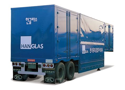 이트럭스 모바일 특장차 판유리운송용 트레일러