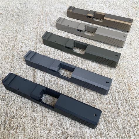 For Glock Gen Slide With RMR Cut Front And Rear Serrations Black Or Cerakote Colors