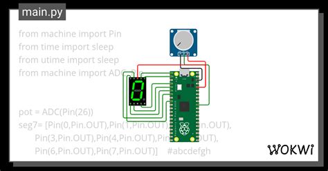 Pt 1 7seg Pot Wokwi Esp32 Stm32 Arduino Simulator