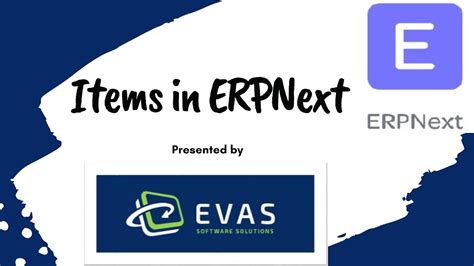 How To Create Items In Erpnext Youtube