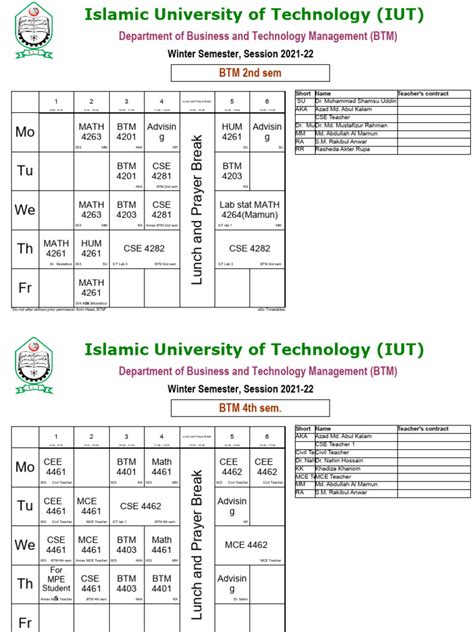 Class Wise Routine Summer 22 23 1 Pdf