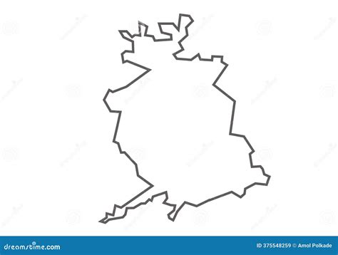 Satna District Map Highlighted On Madhya Pradesh State Map Cartoon Vector