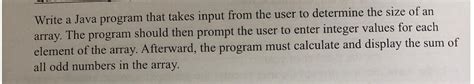 Solved Write A Java Program That Takes Input From The User Chegg