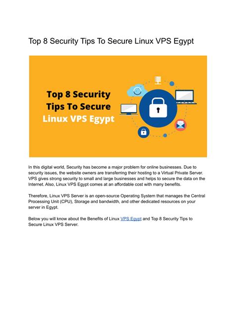 Ppt Top 8 Security Tips To Secure Linux Vps Egypt Powerpoint Presentation Id11557193