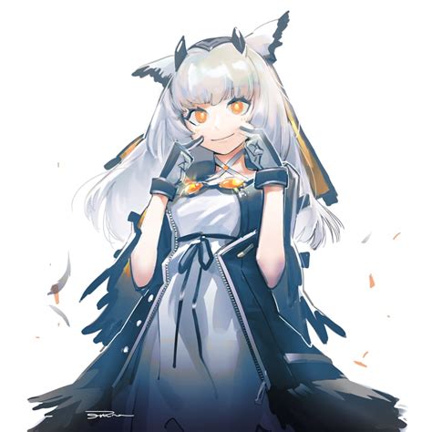 Ptilopsis Arknights Drawn By Zahuaishi Danbooru