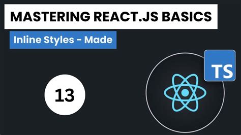 Learn Reactjs Typescript In Arabic 2024 13 Inline Styles Made Youtube