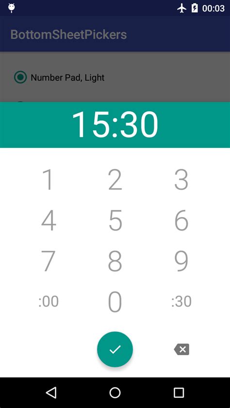 Bottomsheetpickers Third Party Time Pickers Fo Codekk Androidopen