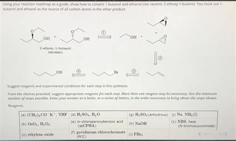 solved sing your reaction roadmap as a guide show how to