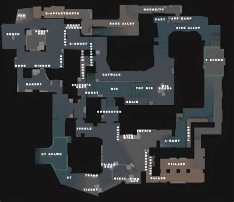 Mirage Callouts In Counter Strike 2 Profilerr