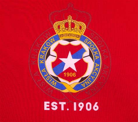 Bluza Z Kapturem Herb Czerwona Official Fanshop Ts Wisła Kraków Sa