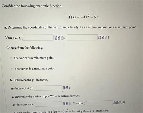 [answered] Consider The Following Quadratic Function A Determine The Kunduz