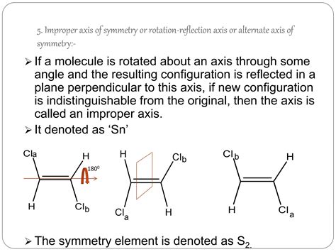 Symmetry Elements And Symmetry Operations Pptx Chemistry Science