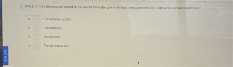 Solved Which Of The Following Are Added To The End Of The