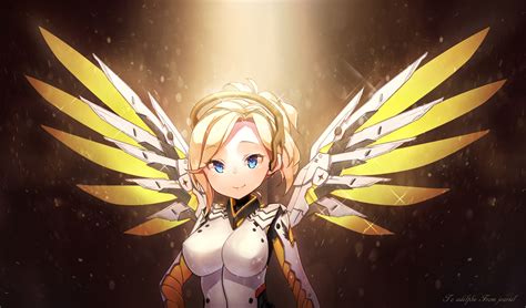 Overwatch Mercy Anime Anime Girls Overwatch Mercy Overwatch Hd Wallpaper Wallpaper Flare