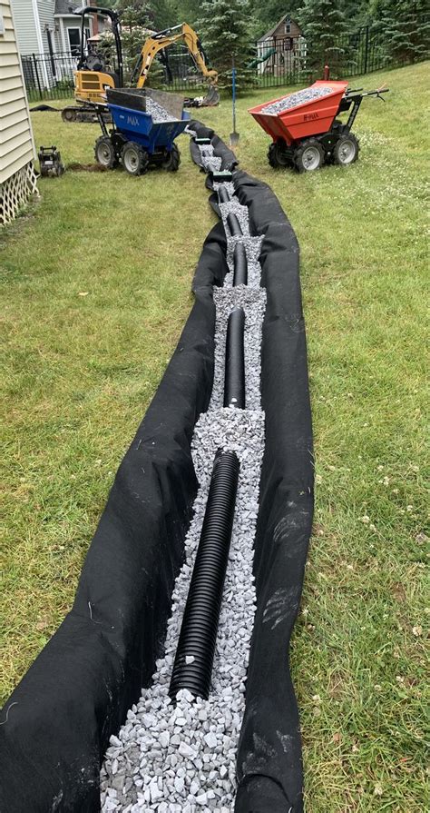 Sloped Yard Drainage Ideas How To Install French Drain Diy Fix Backyard Water Draining