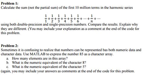 Calculate The Sum Not The Partial Sum Of The First Chegg Com