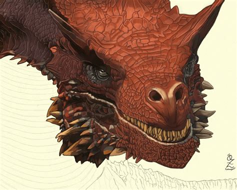 Caraxes Drawing Illustration By Oz Galeano Behance