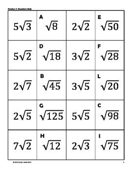 Simplifying Reducing Square Roots With Variables By Caryn Loves Math