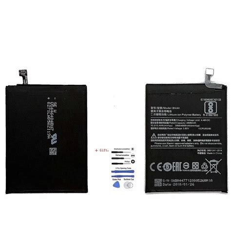 Suqy 1PCS BN 44 Battery For Xiaomi Redmi 5 plus 5.99" BN44 BN 44 ...
