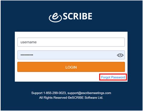 System Access Logging In Escribe
