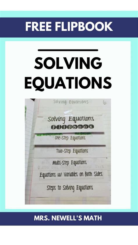 Linear Equations Poster Anchor Chart Artofit