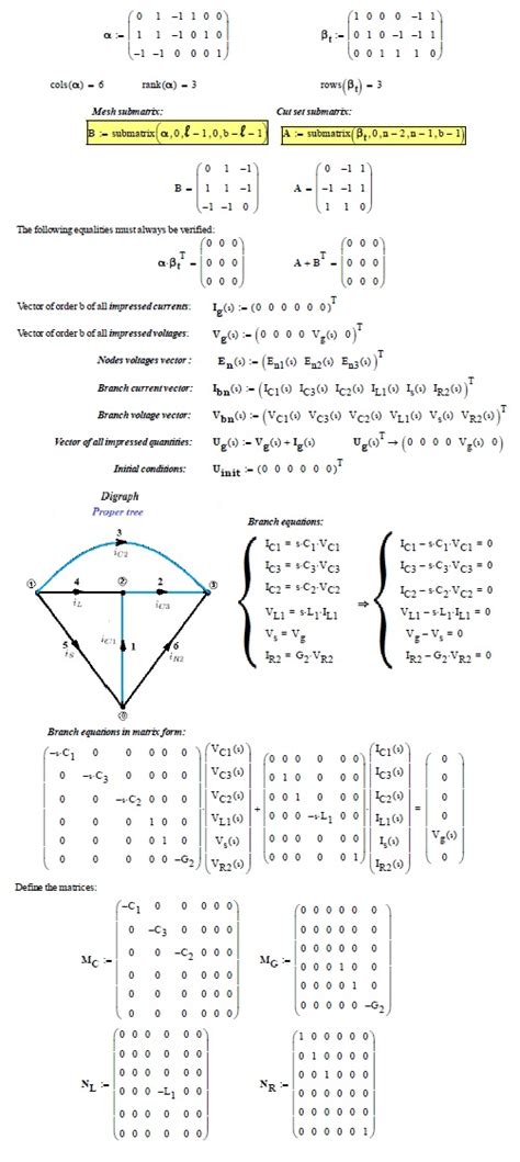 Circuit Analysis Solution Of Electrical Network Where Arbitrary