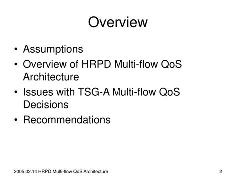 Ppt Hrpd Multi Flow Qos Architecture Overview And Issues Related To Tsg A Qos Architecture