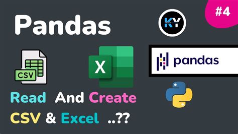 Pandas Library Read Excel And Csv Import And Export Excel In Pandas Part4 Hindi Youtube