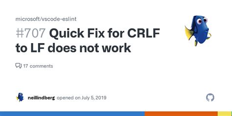 Quick Fix For Crlf To Lf Does Not Work · Issue 707 · Microsoftvscode Eslint · Github