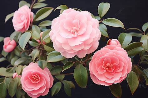 동백꽃나무 고해상 꽃 낮 배경 일러스트 및 사진 무료 다운로드 Pngtree