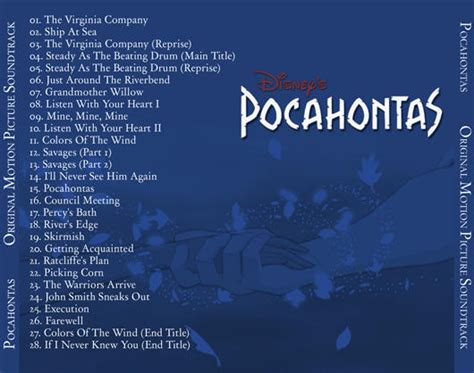 Pocahontas Back Cd Cover By Peachpocket285 On Deviantart