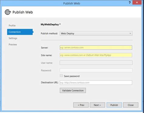 Asp Net How To Web Deploy From Visual Studio 2013 To Godaddy