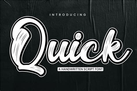 Quick Bold Script Font Graphic For Free